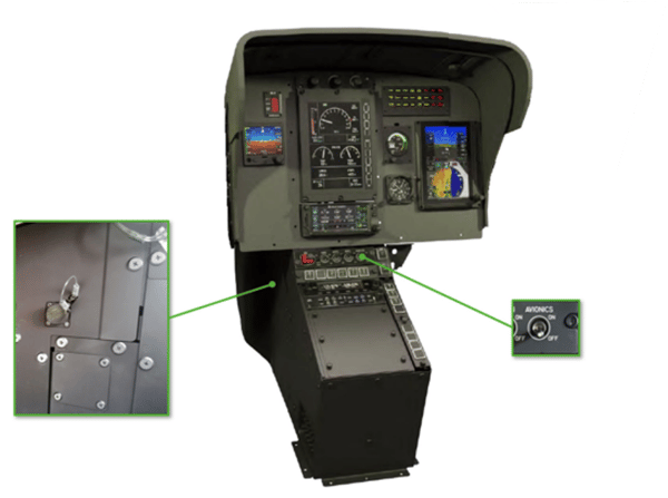 Airbus AS350 2.5 Amp Power Outlet - Swiss Helicopter Engineering